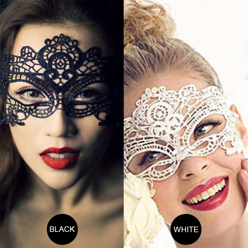 Jual Lenceria - Topeng Penutup Mata Renda Full Sexy Lace Wanita Masquerade Party Kostum Hitam ...