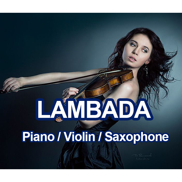 Jual Kertas Partitur Musik Not balok Judul Lambada dengan instrument ...