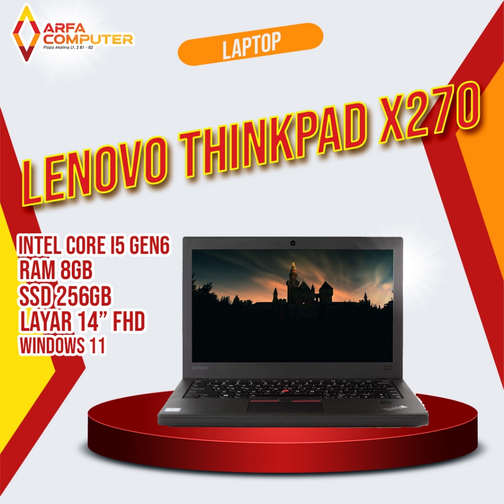 Jual LAPTOP LENOVO X270 INTEL CORE I5 GEN6 (8\256\14"\WIN11) FREE MOUSE ...