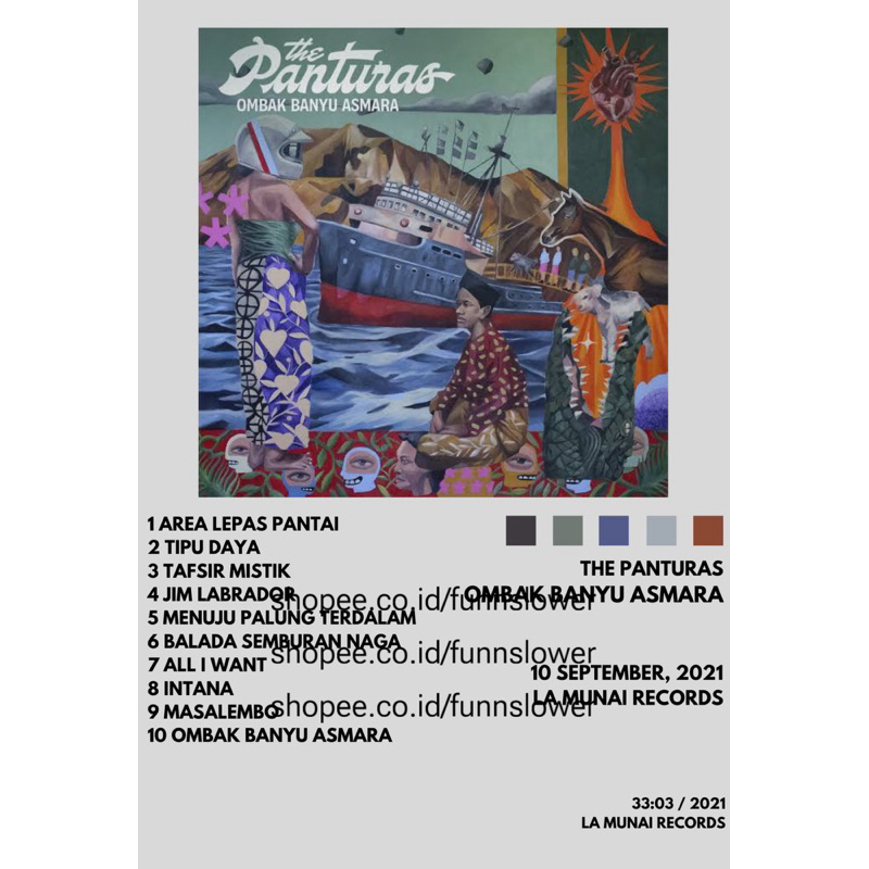 Jual Poster Album/Single/EP Ombak Banyu Asmara - The Panturas | Shopee ...