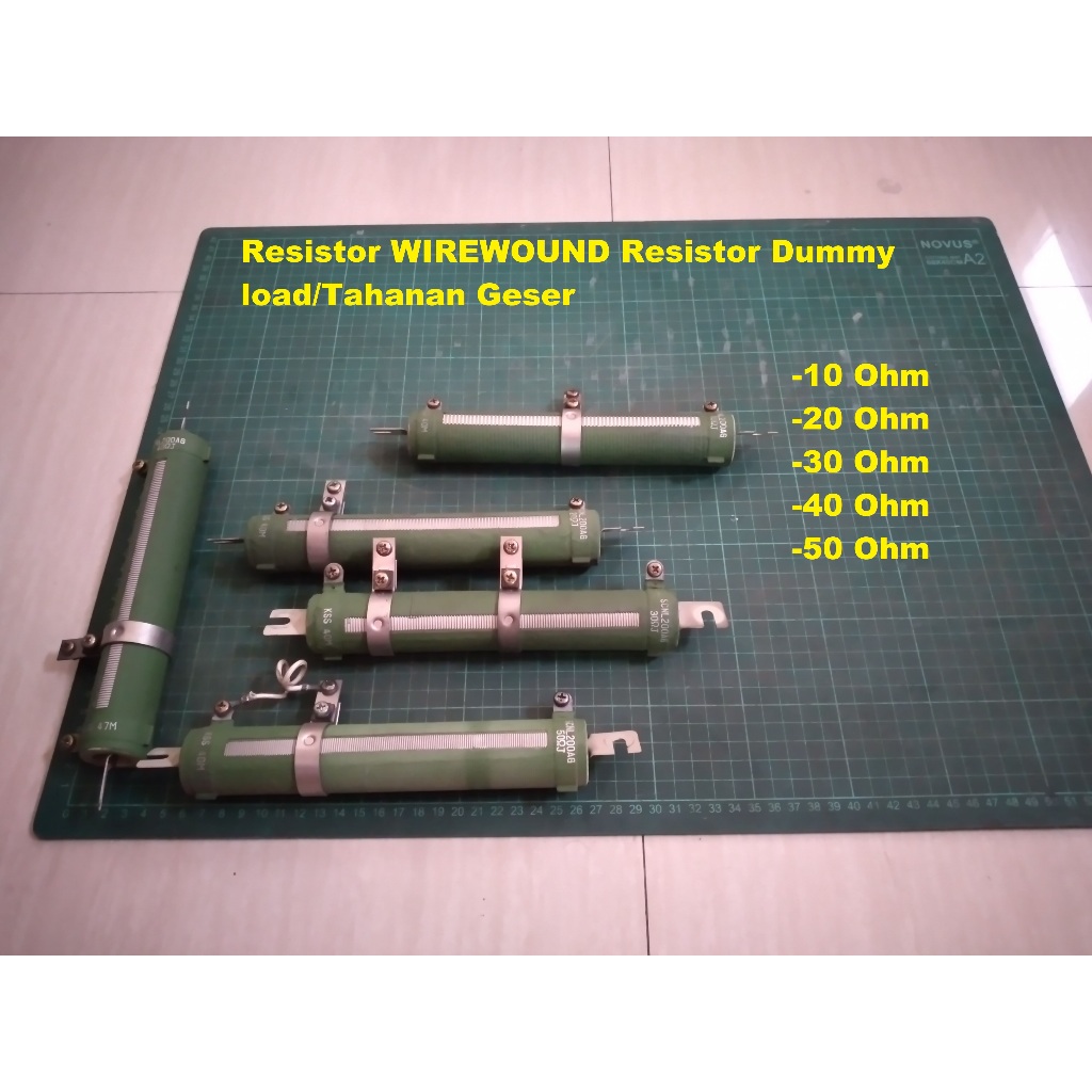 Jual Resistor WIREWOUND Resistor Dummy load/Tahanan Geser 10,20,30,40 ...