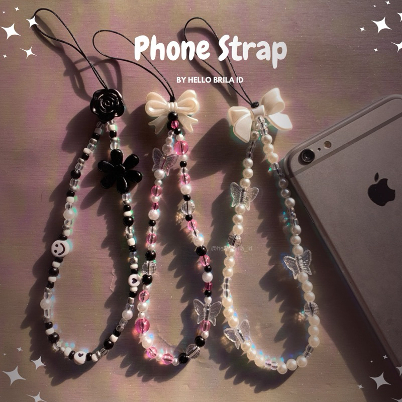 Jual Phone Strap Gantungan Handphone Strap Korea Lucu Strap Mutiara ...