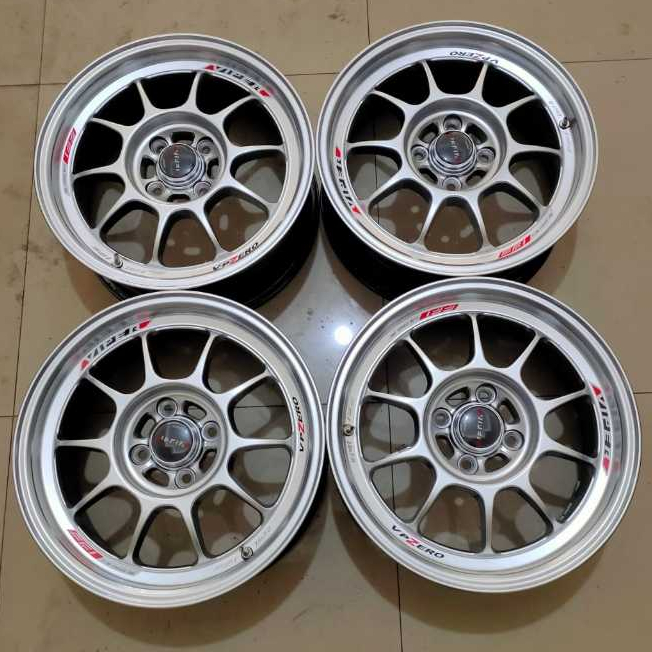 Jual VELG MOBIL BEKAS SEKEN LENZO RING 15 LEBAR 7 PCD 4x100 ET 40 VELG ...