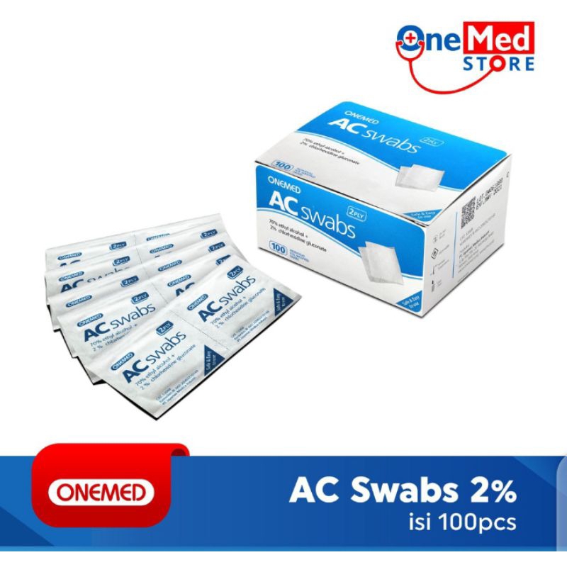 Jual Oneswab Oneswabs One Swabs Alkohol Swab Onemed isi 100 pieces ...