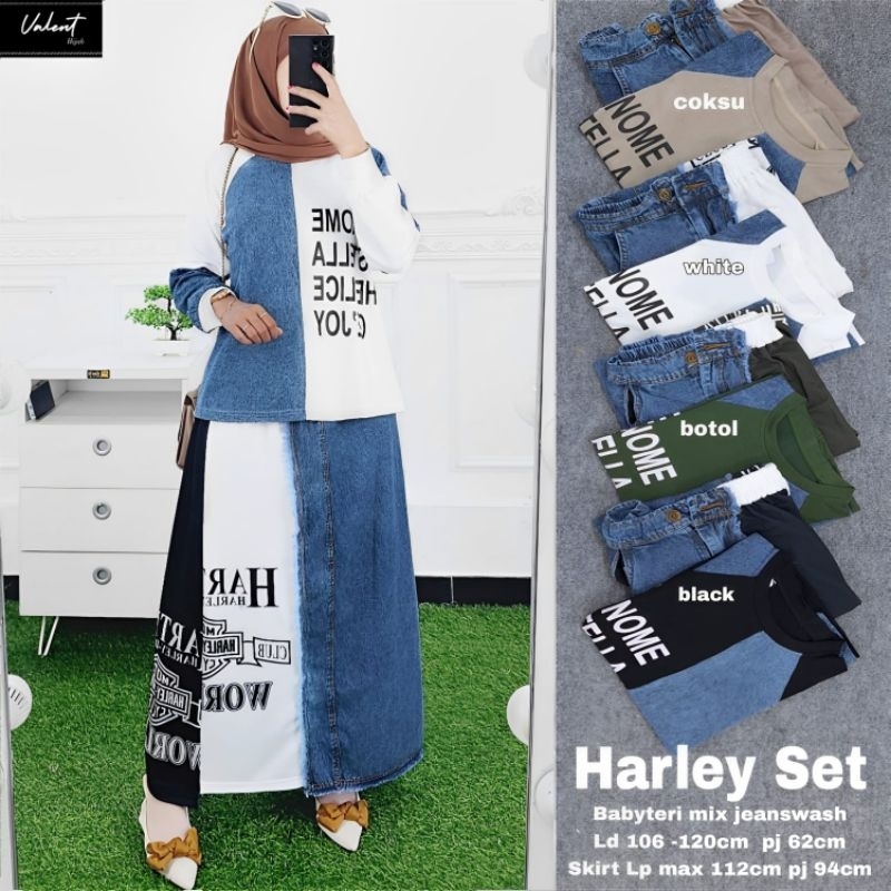 Jual Harley Set Jeans (VALENT) | Shopee Indonesia