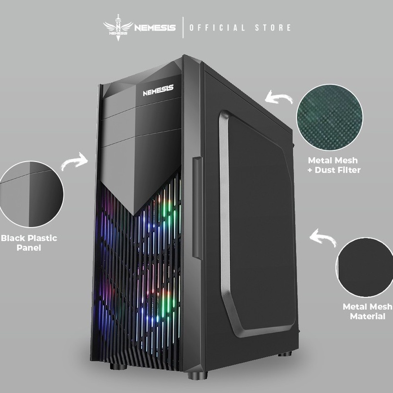 Jual Gaya Tanpa Mahal NYK Nemesis Casing Komputer Gaming T1 Scylla PC ...