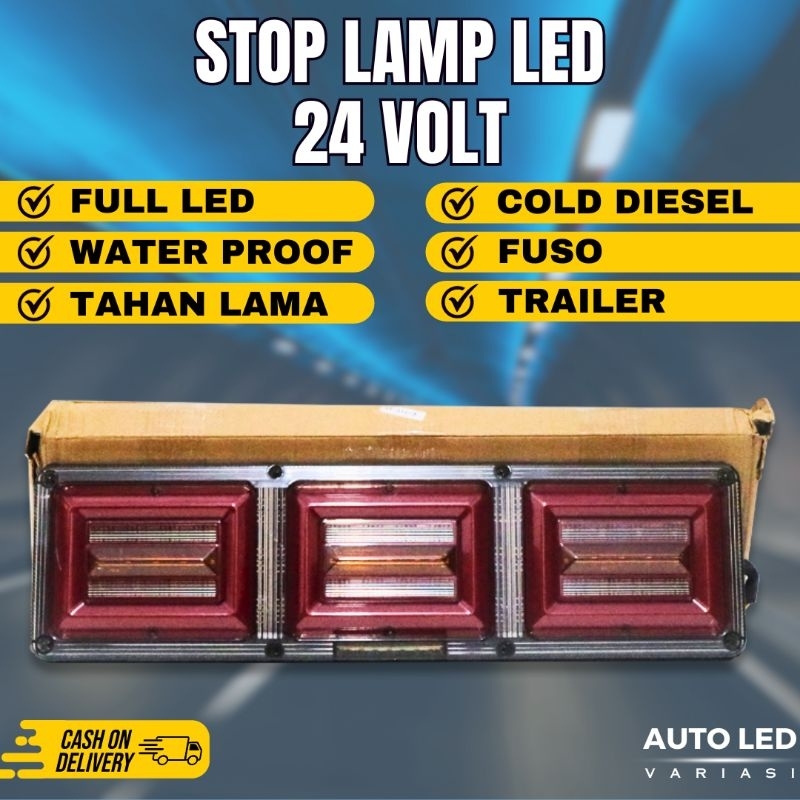 Jual Lampu Stop Lamp Led Mobil Cold Diesel Canter Fuso Trailer Tronton ...