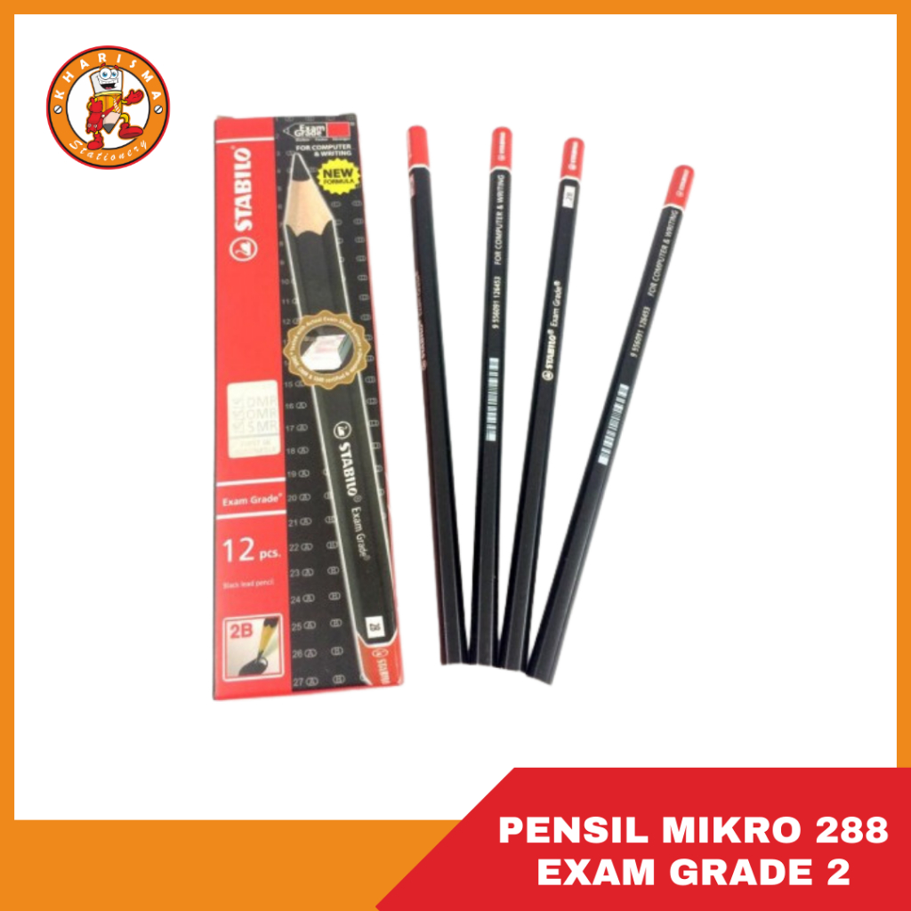 Jual Pensil Micro 288 Exam Grade 2B Stabilo [5012747] | Shopee Indonesia