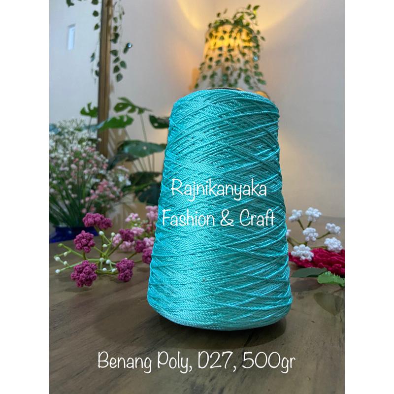Jual Benang Poly kilap/benang rajut poly kilap/benang rajut tas/benang ...