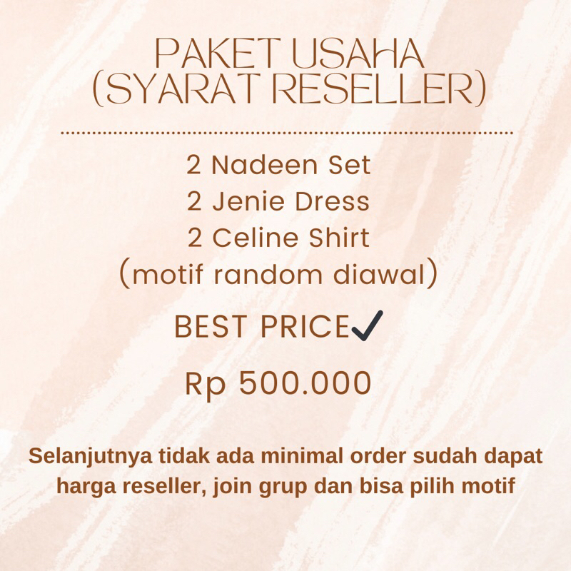Jual PAKET USAHA / SYARAT RESELLER | Shopee Indonesia