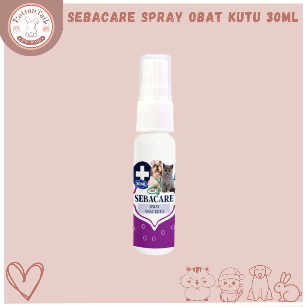 Jual SEBACARE SPRAY OBAT KUTU KUCING & ANJING 30ml - Obat Kutu Spray ...