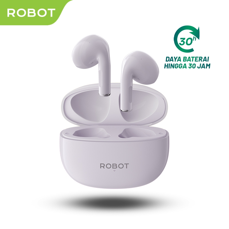 Jual ROBOT TWS Flybuds T10S Semi In Ear Wireless Earbuds Bluetooth 5.3 ...