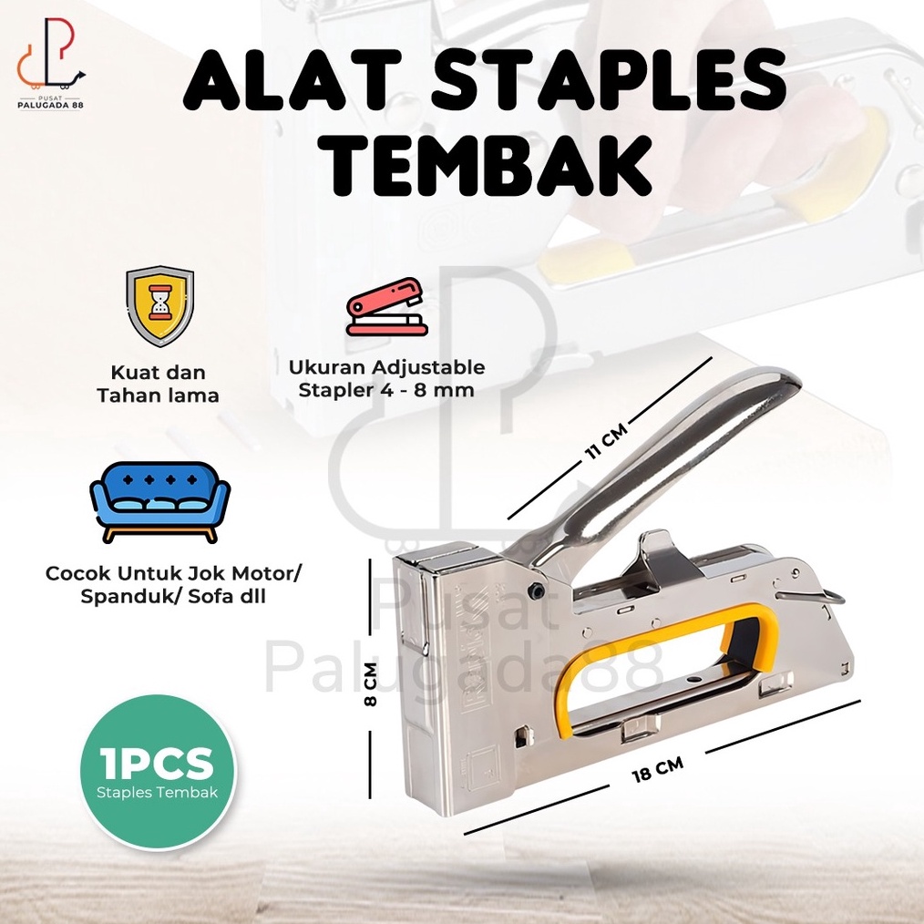 Jual ART S29J Alat Staples Tembak Stapler Tembak Guntacker Kayu Jok ...