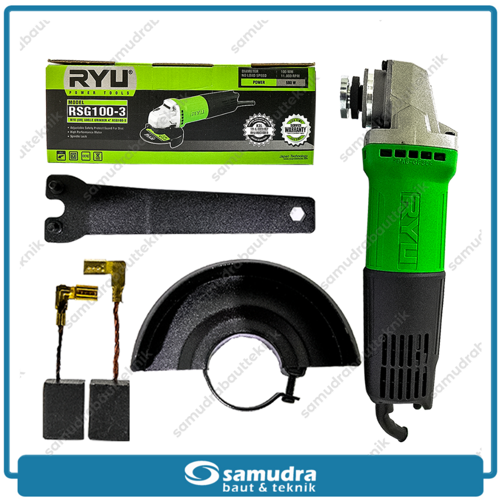 Jual RYU RSG100-3 Mesin Gerinda Tangan Angle Grinder | Shopee Indonesia