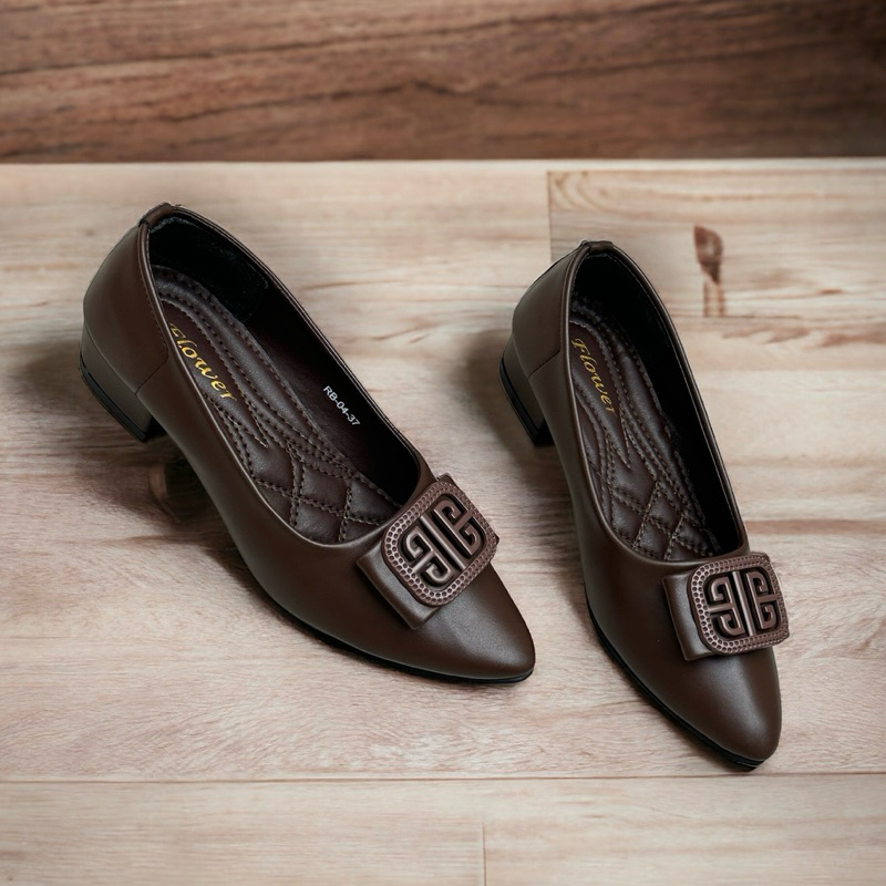 Jual FLOWER Sepatu Kerja Wanita Fantopel RB04 3cm - Flatshoes wanita ...