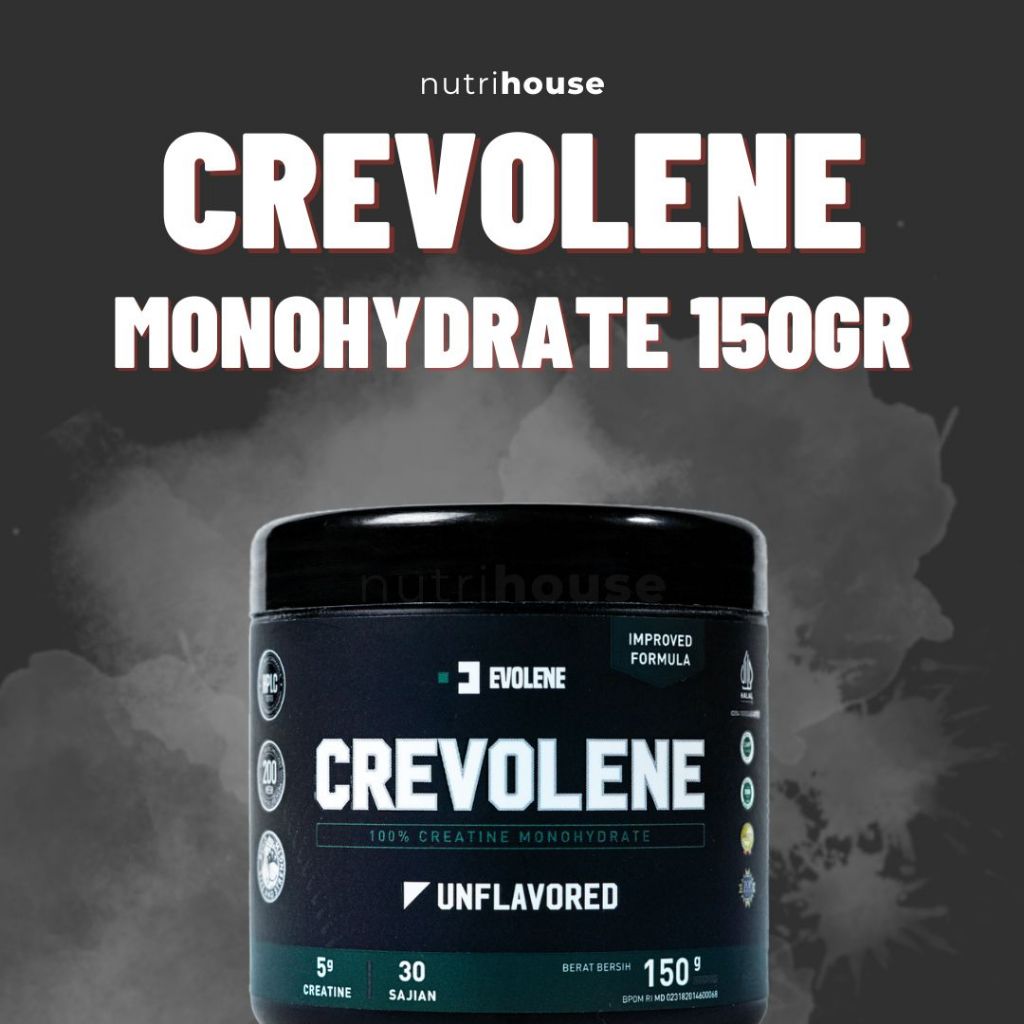 Jual Evolene Crevolene Monohydrate 30 serving 150gr Creatine ...