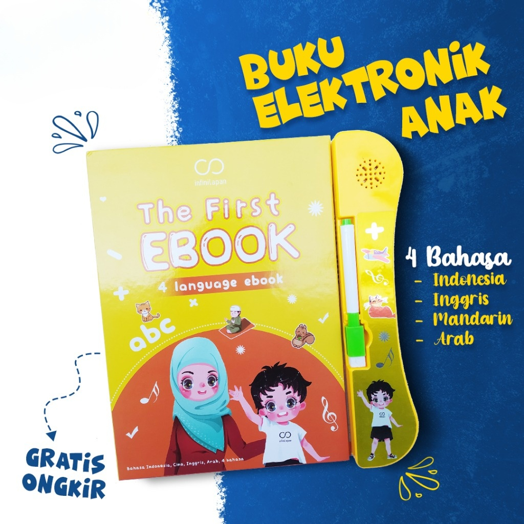 Jual BI | Buku Mainan Pintar Anak 4 bahasa/buku elektronik anak islami ...