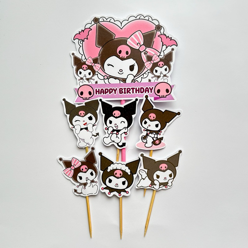 Jual TOPPER KUROMI / (LA-001) CAKE TOPPER KUROMI / TOPPER KUE KUROMI ...