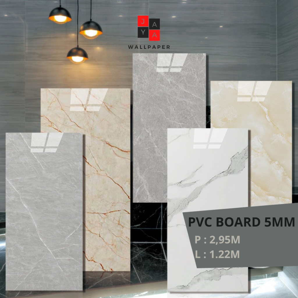 Jual Marmer Panel PVC Dekorasi Dinding Motif Corak Marmer UV Marble ...