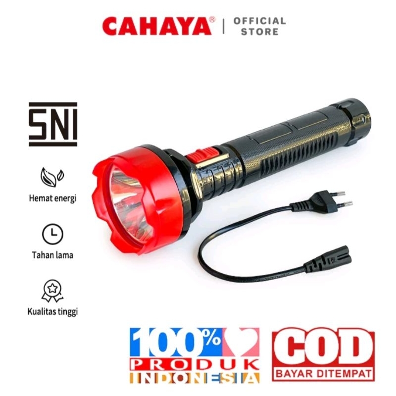Jual Cahaya Senter Besar LED Flash Light Charge CA 5010 10watt | Shopee ...