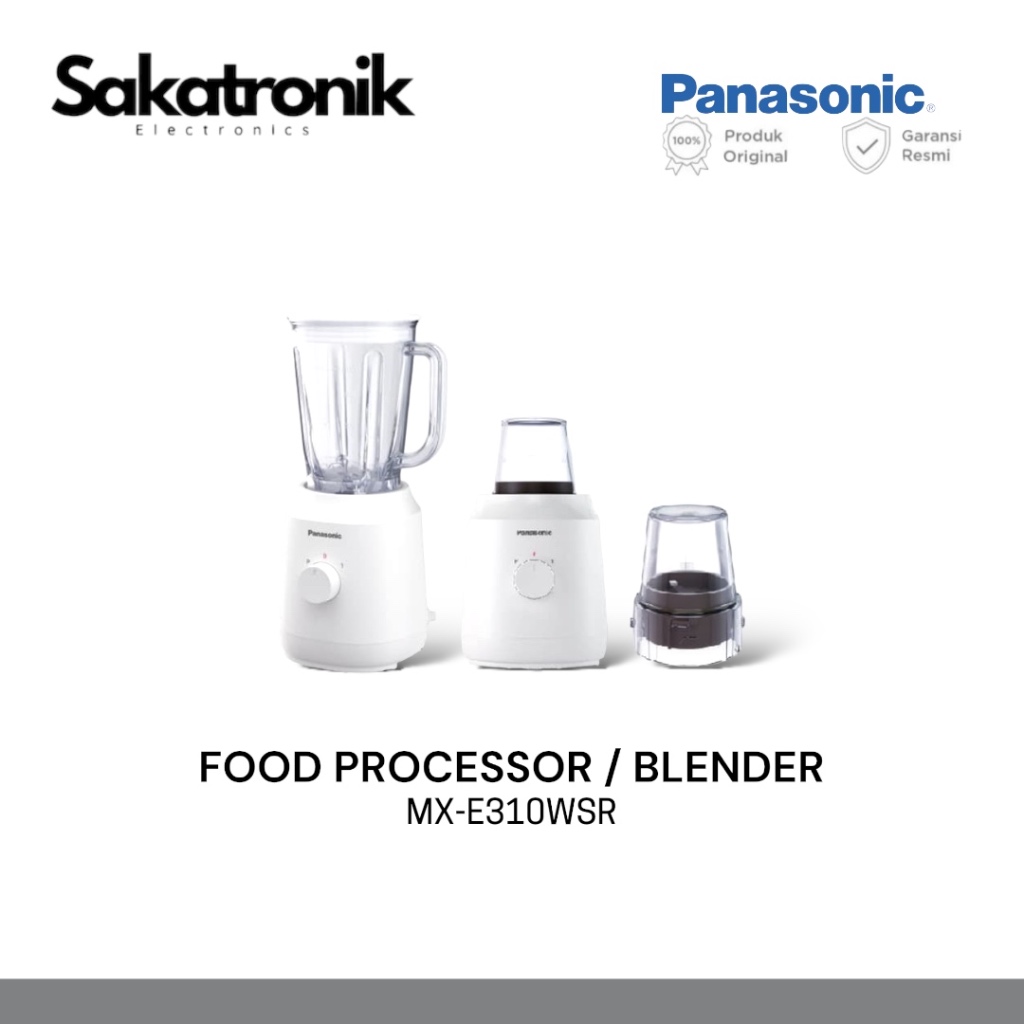 Jual Blender Panasonic MX-E310WSR (Putih / White) Glass MXE310 E310 ...