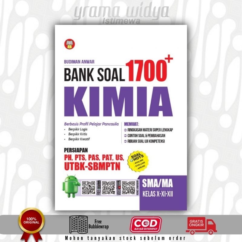 Jual BUKU 1700 PLUS BANK SOAL KIMIA SMA/MA KURIKULUM 2013 REVISI | Shopee Indonesia