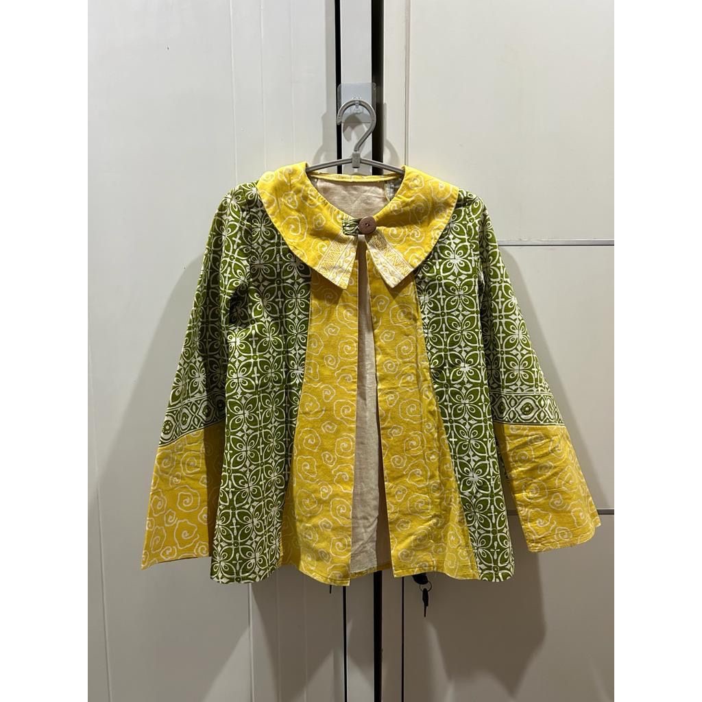Jual Batik Kuning Hijau Outer | Shopee Indonesia