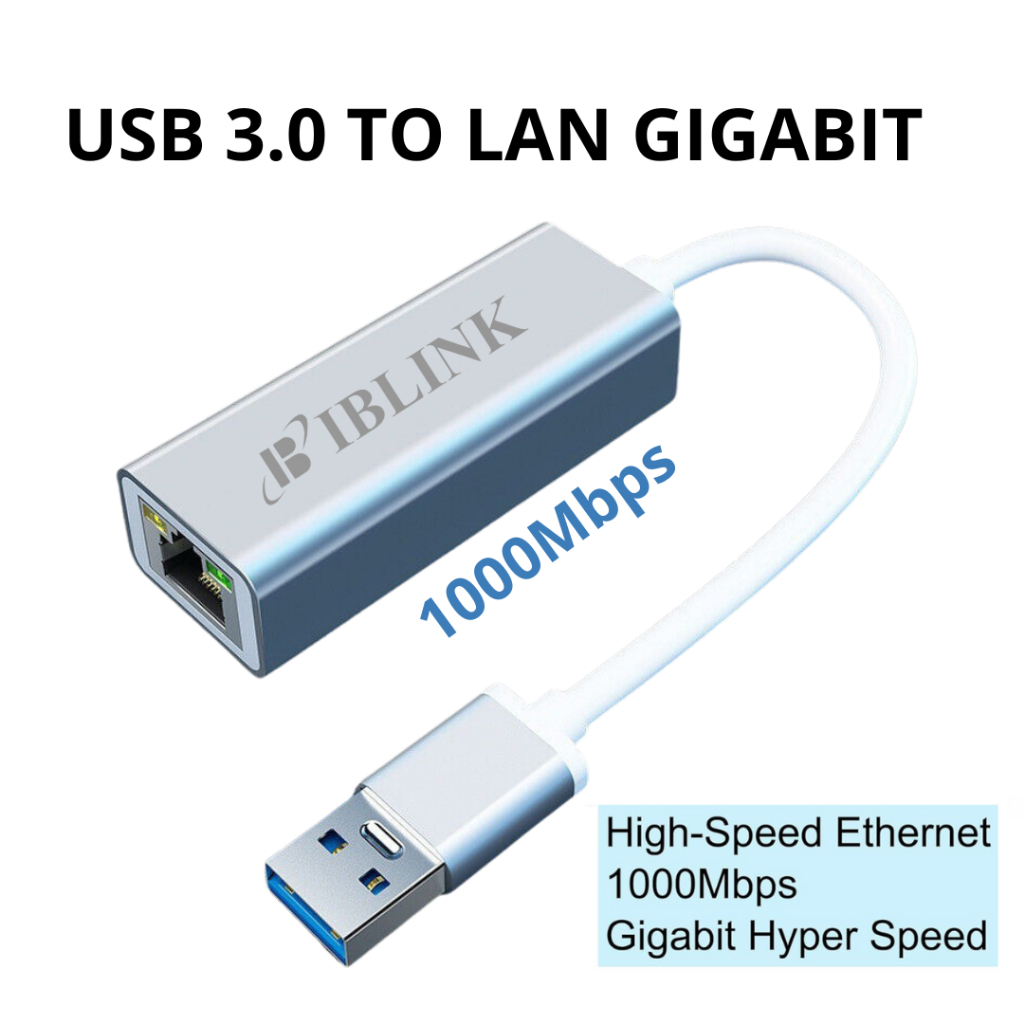Jual Usb to Lan Rj45 Ethernet Gigabit Adapter Usb 3.0 1000mbps / USB to ...