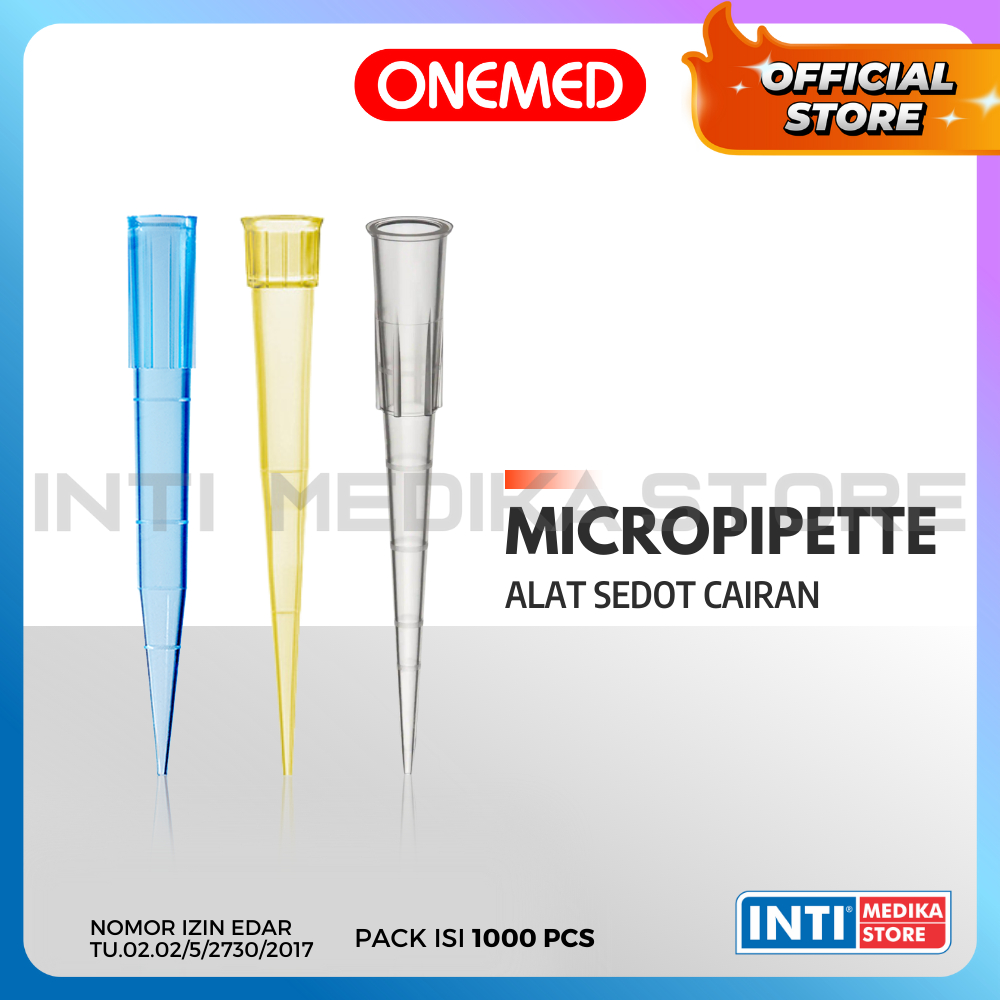 Jual ONEMED - Micropipette White / Yellow / Blue Tip | Mikropipet Tip ...