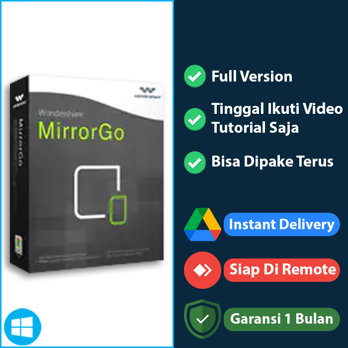 Jual Aplikasi Software | Windows | Utilities | Wondershare MirrorGo | Shopee Indonesia