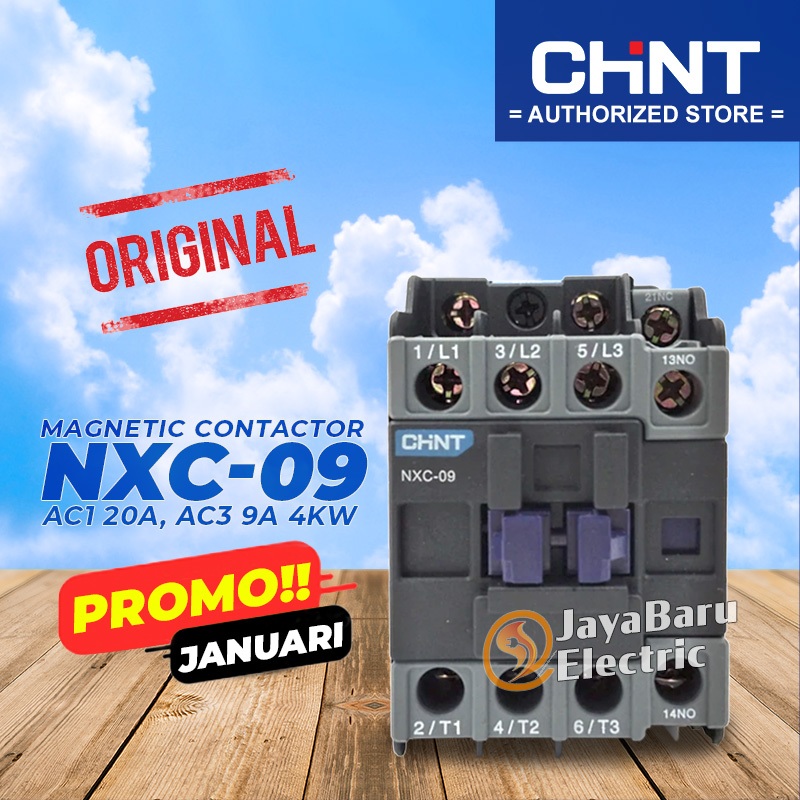 Jual Contactor Kontaktor CHINT NXC-09 NXC09 24V 36V 110V 220V 400V ...