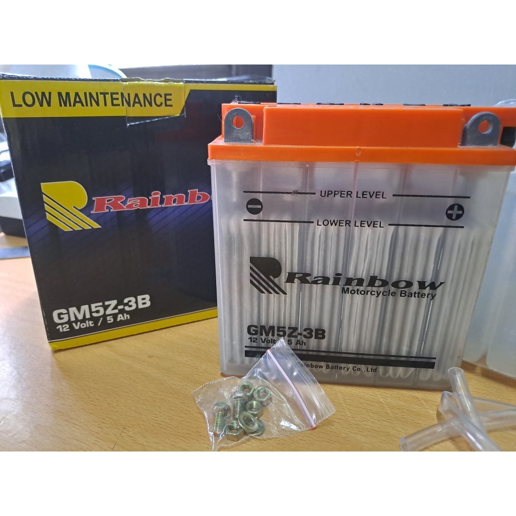 Jual Aki Accu Basah RAINBOW GM5Z-3B (12V 5Ah) - Supra, Megapro, Jupiter ...
