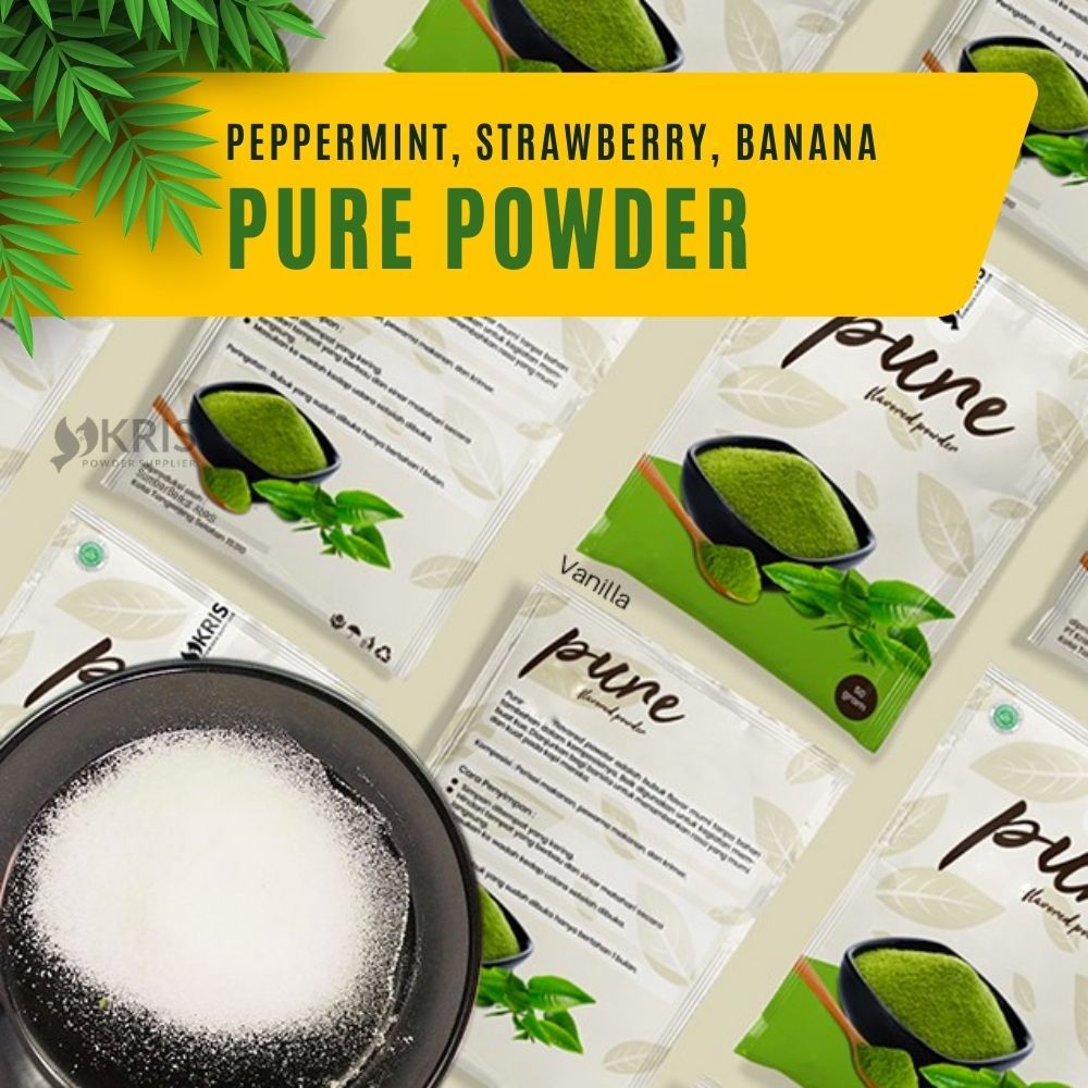 Jual Bubuk Perisa Makanan Peppermint, Strawberry, Banana 50gr - Pure ...