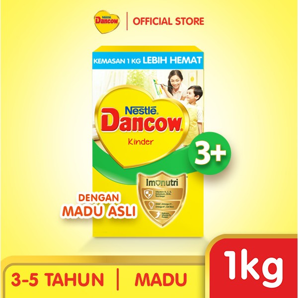 Jual DANCOW 3+ MADU KEMASAN 1KG DANCOW 750GR 3-5 TAHUN DANCOW 3 TAHUN ...