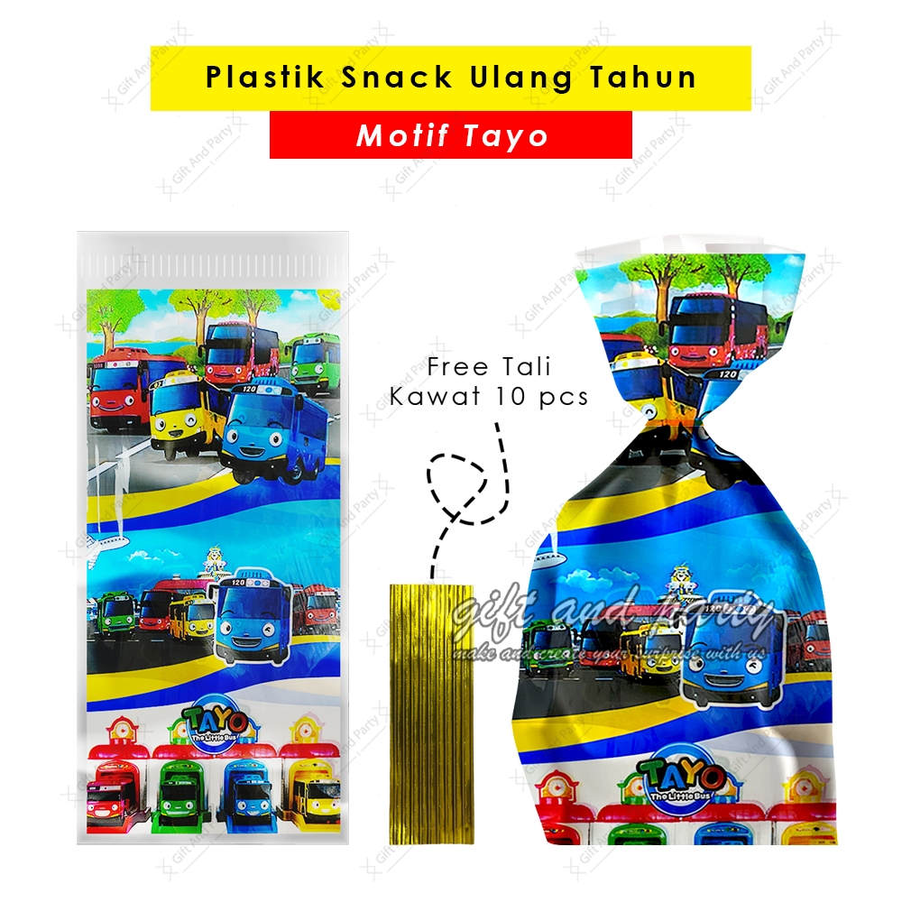 Jual Plastik Snack Tayo / Plastik Bingkisan Ulang Tahun Tayo | Shopee ...