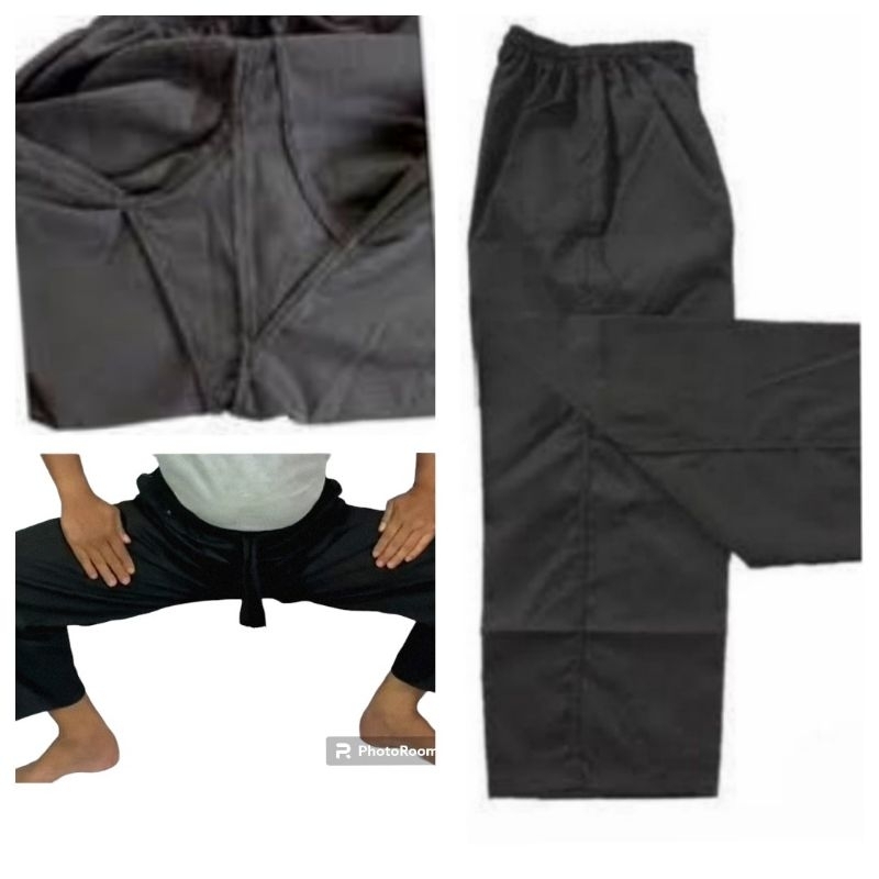Jual Celana pencak silat hitam XL-XXL /celana olahraga bela diri/celana ...