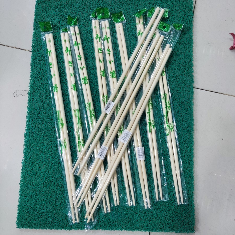 Jual sumpit bambu panjang 45 cm / sumpit bakmi panjang bambu super ...