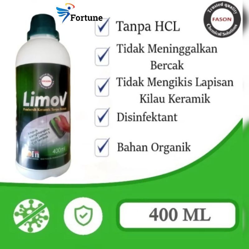 Jual FASON LIMOV APPLE 400 ML - PEMBERSIH KERAMIK DAN GRANITE TILE | Shopee Indonesia