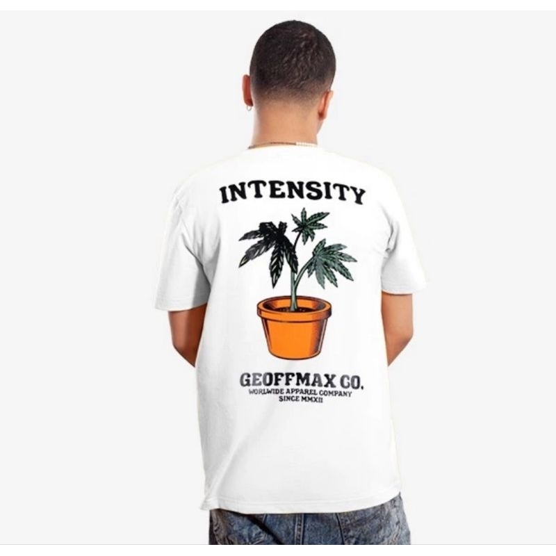 Jual Geoff Max - Intensity White | Tshirt Pria | Lengan Pendek 30s ...