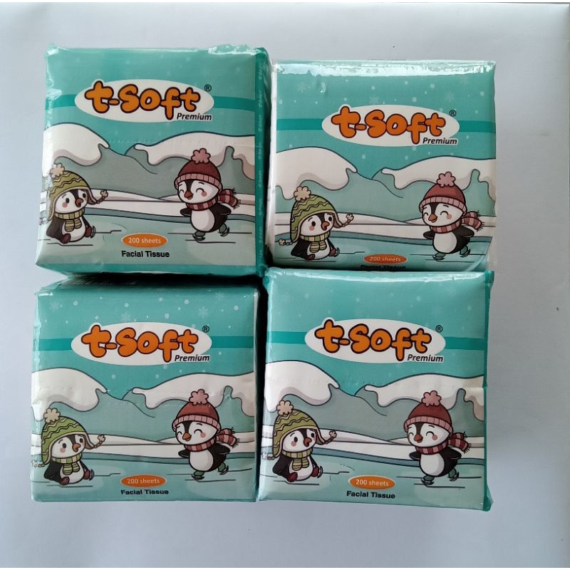 Jual Tisu T soft T-soft Pop Up Facial Tissue 200 Sheets 2 Ply Tisu ...