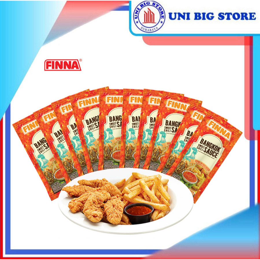 Jual Finna Saus Bangkok 9 gr x 10 Sachet Sweet Chilli Sauce | Shopee ...