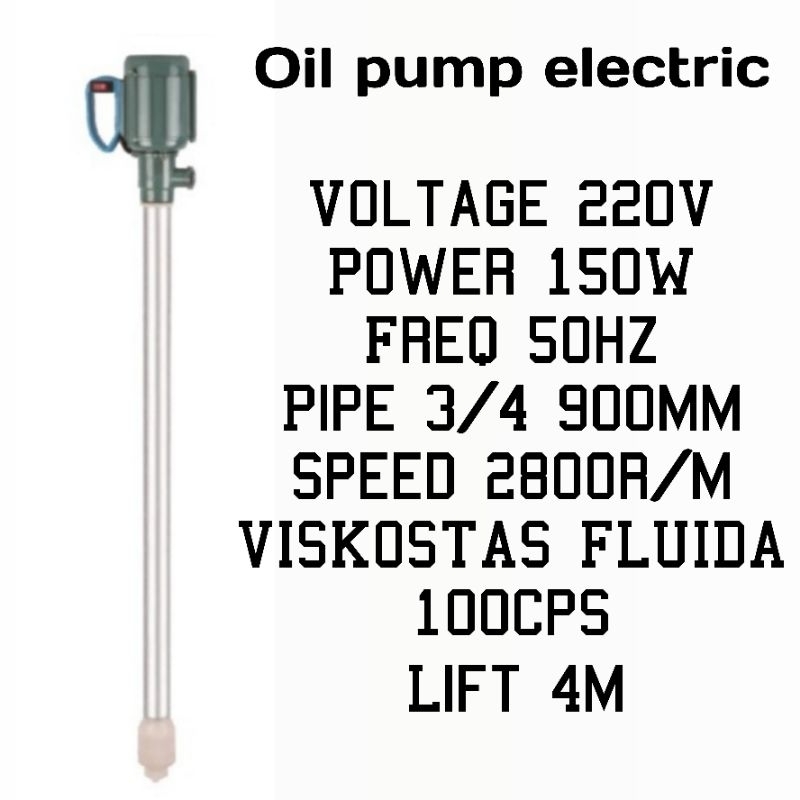 Jual alat pompa oli minyak drum elektrik listrik oil pump electric ...