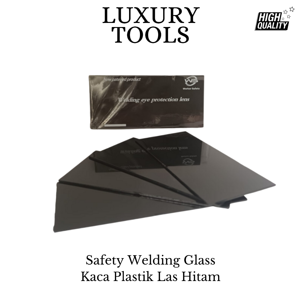 Jual Kaca Las Hitam / Kaca Kedok Las 10,5 x 5 cm | Shopee Indonesia