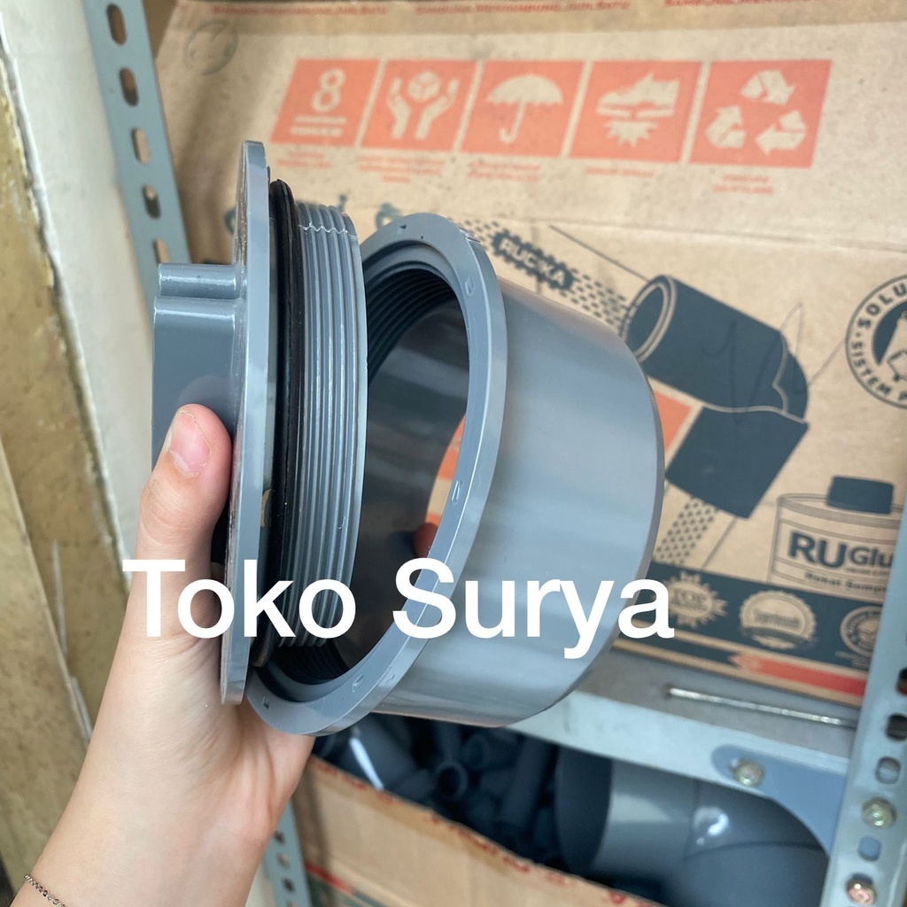 Jual Clean Out CO 4"/ Tutup Septic Tank PVC Rucika 4" inch - D (Tipis ...