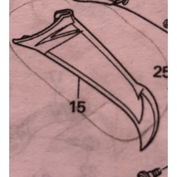 Jual 64440 KTM 850FMQ COVER SHIELD LEG KIRI WARNA ABU ABU , HONDA SUPRA ...