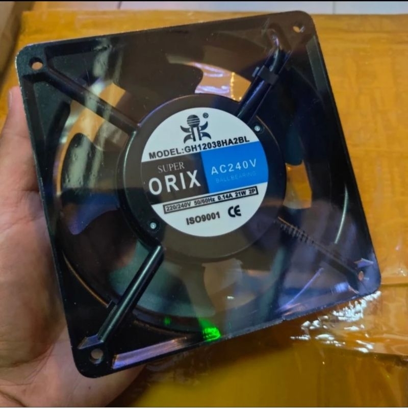 Jual kipas panel fan orix 12cm 220v 24 jam bearing original | Shopee Indonesia