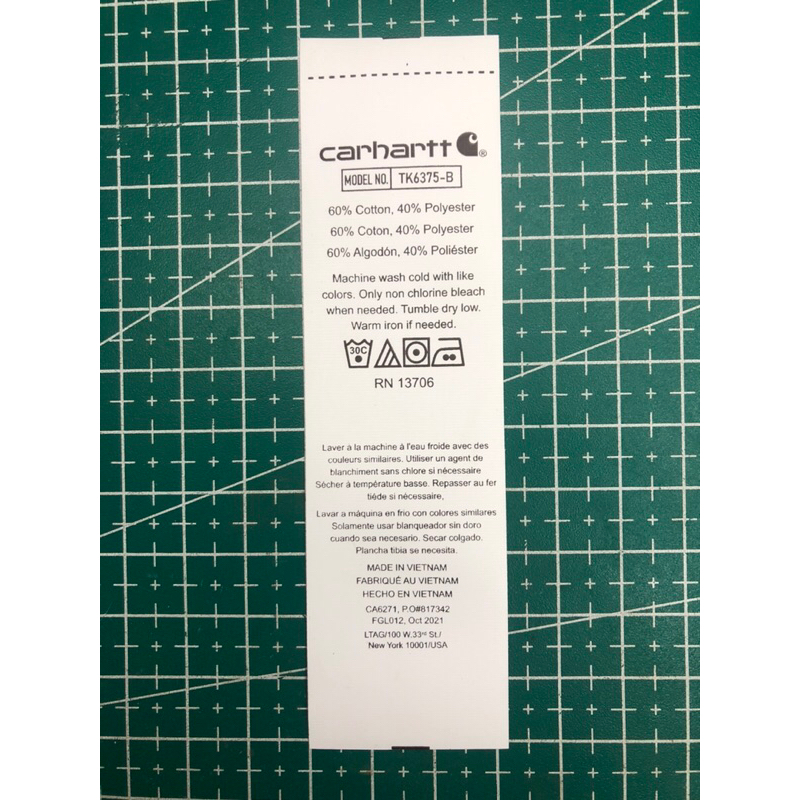 Jual CARHARTT TAG WASH PANJANG SUPER PREMIUM CO 1X DIKIRIM 600PCS ...