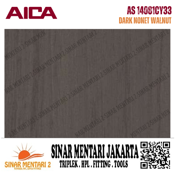Jual AICA HPL AS 14081CY33 Dark Nonet Walnut | Shopee Indonesia