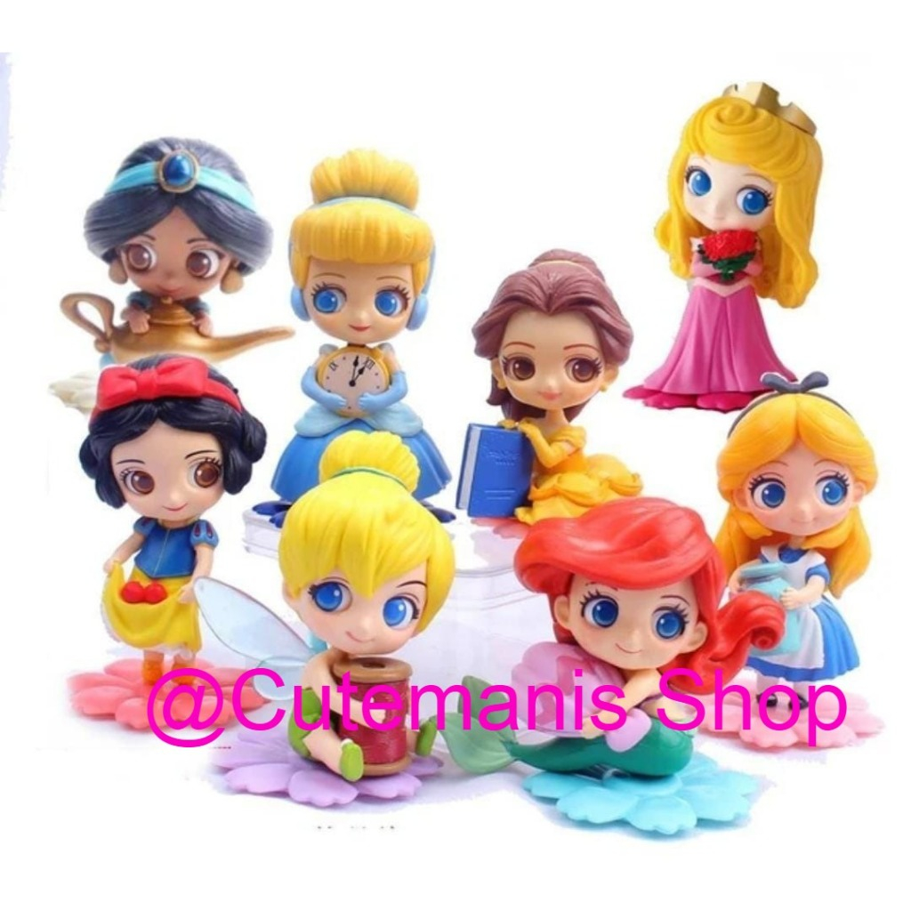 Jual ACTION FIGURE QPOSKET PRINCESS SWEETINY ARIEL BELLE TINKERBELL ...