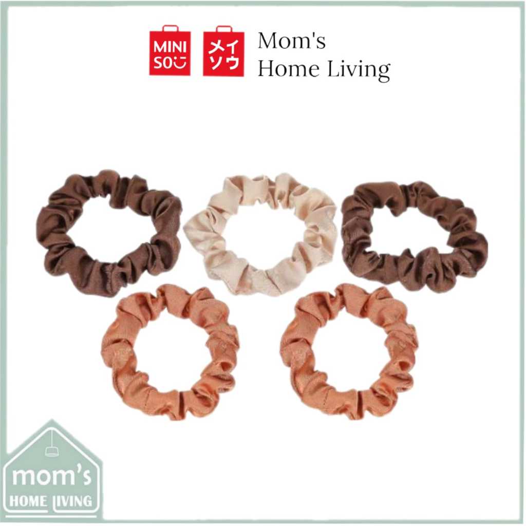 Jual MINISO Pengikat Rambut Korean Style 8pcs & Rubber Band Black 5pcs ...